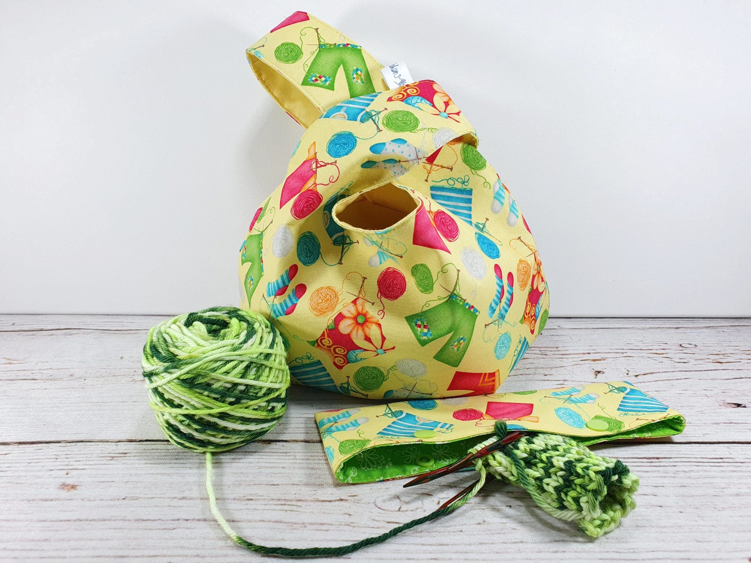 Projekttasche "Strickzeug" für dein Handarbeitsprojekt - Frostpfoetchen ...